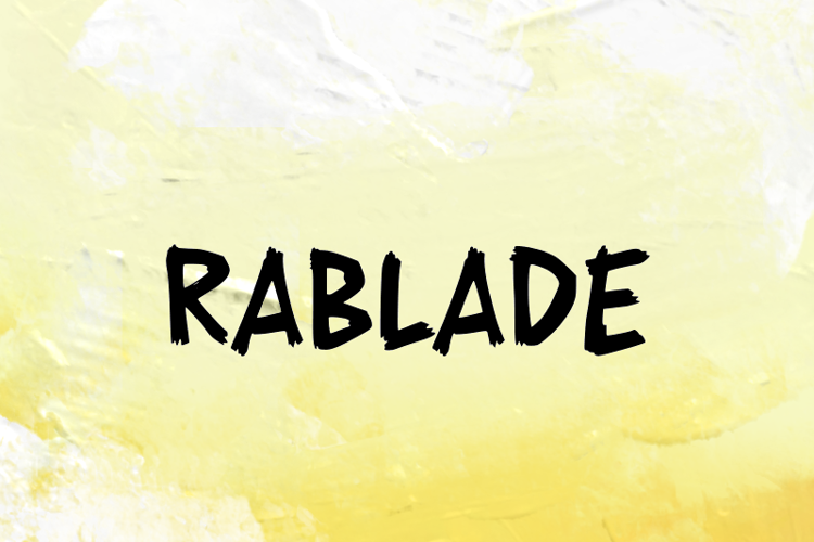 Rablade Font - wepfont