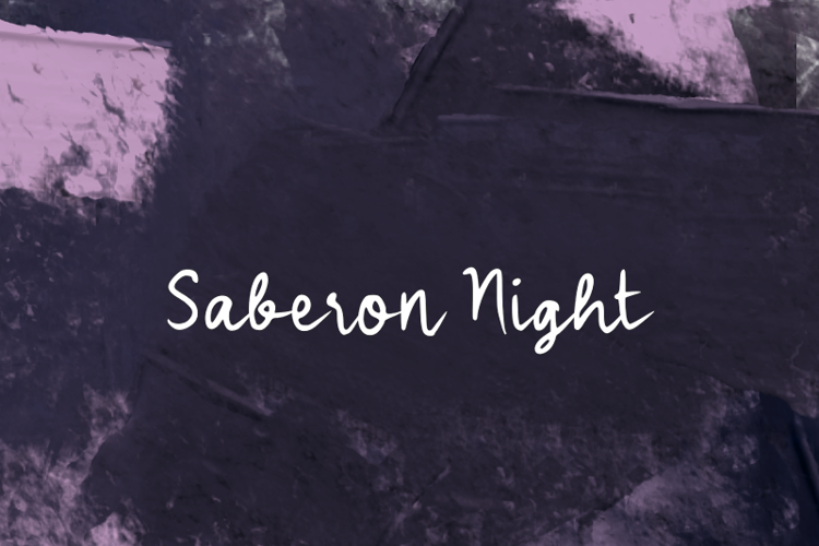 Saberon Night Font - wepfont