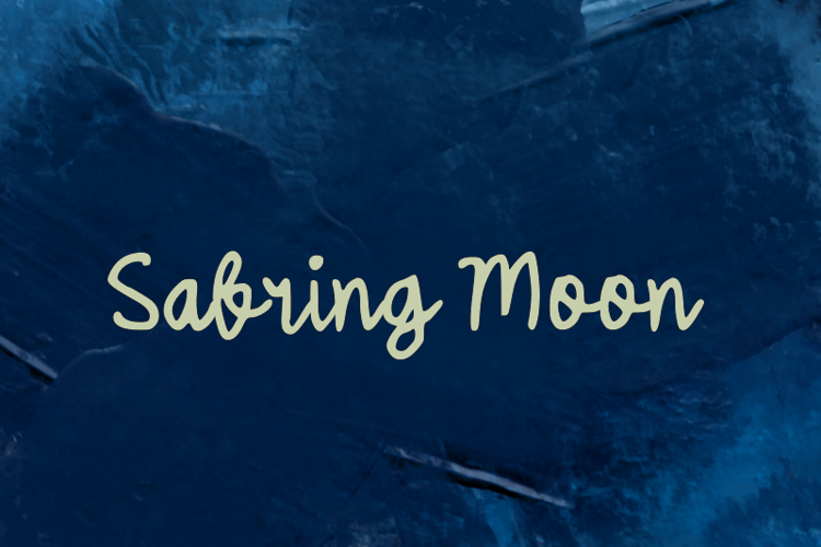 Sabring Moon Font - wepfont