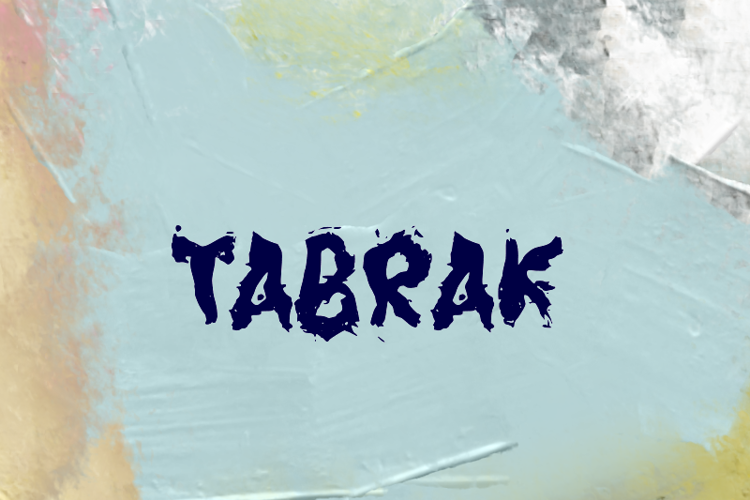 Tabrak Font - wepfont