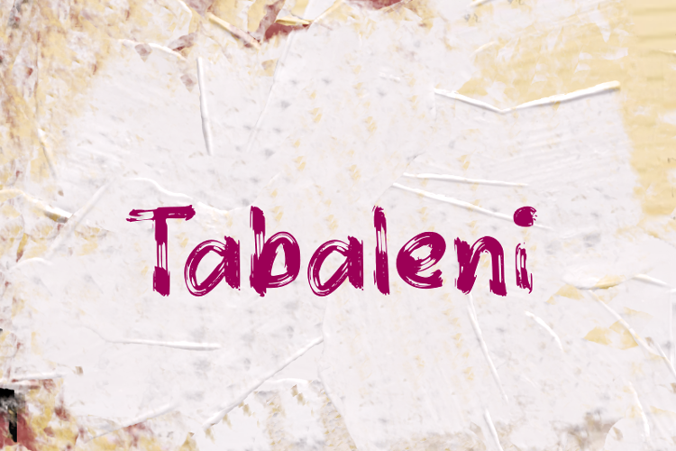 Tabaleni Font - wepfont