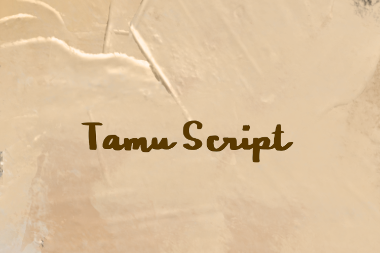 Tamu Script Font - wepfont