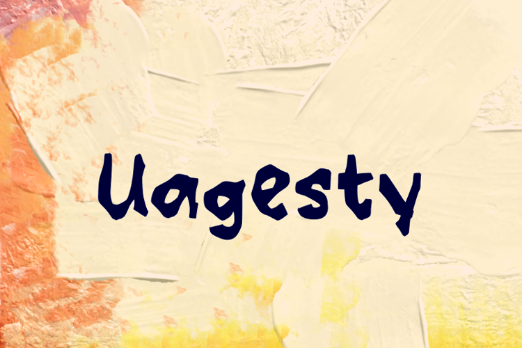 Uagesty Font - wepfont
