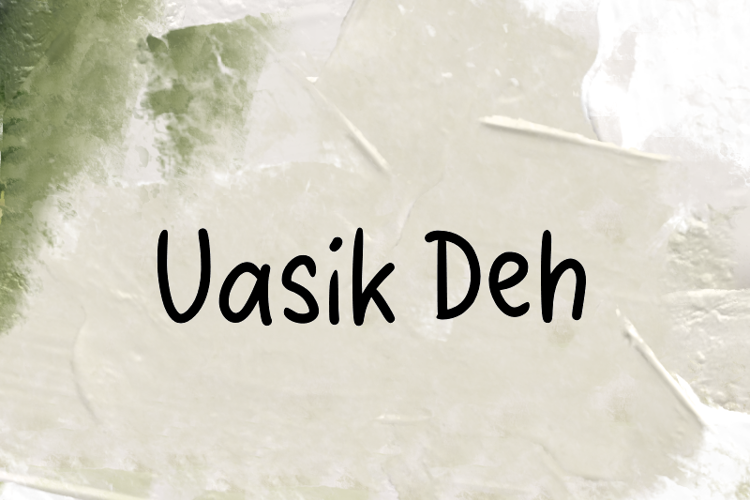 Uasik Deh Font - wepfont