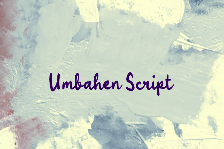 Umbahen Script Font - wepfont