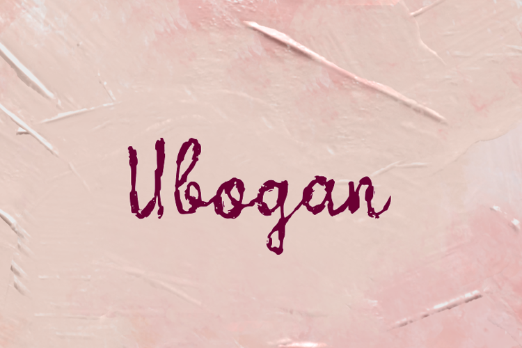 Ubogan Font - wepfont