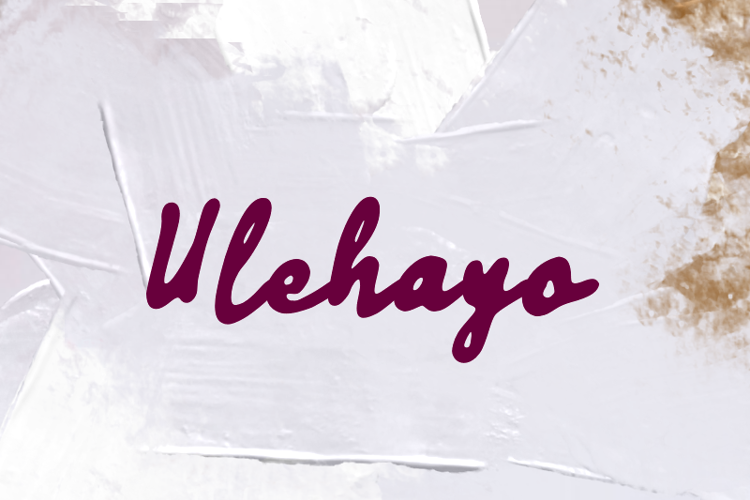 Ulehayo Font - wepfont