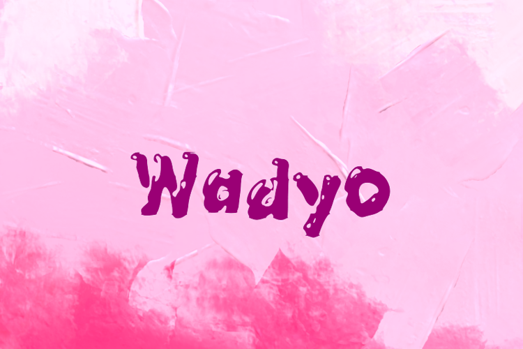 Wadyo Font - wepfont