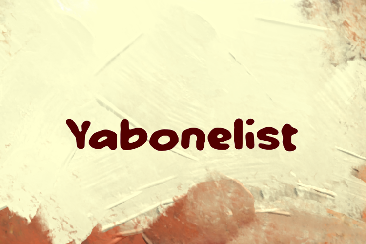 Yabonelist Font - wepfont